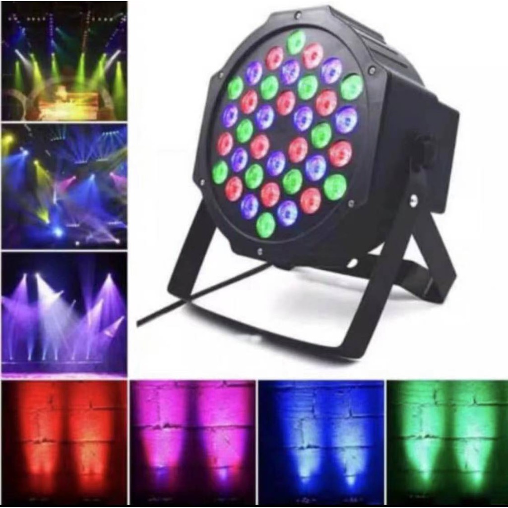Jual Lampu Sorot Panggung LED Par 36 RGB Mini Flat Stage Par Light ...