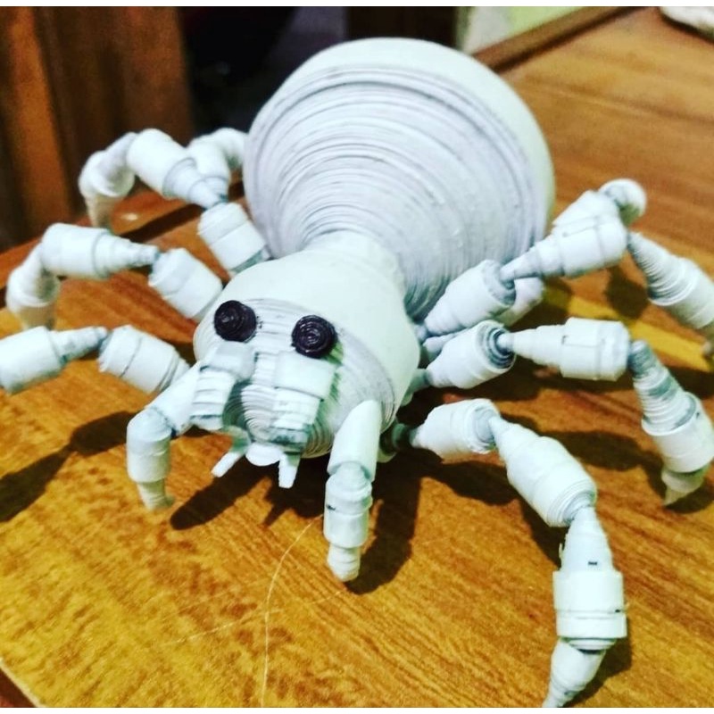 Jual miniatur tarantula | laba-laba | paper quilling | DIY | custom ...
