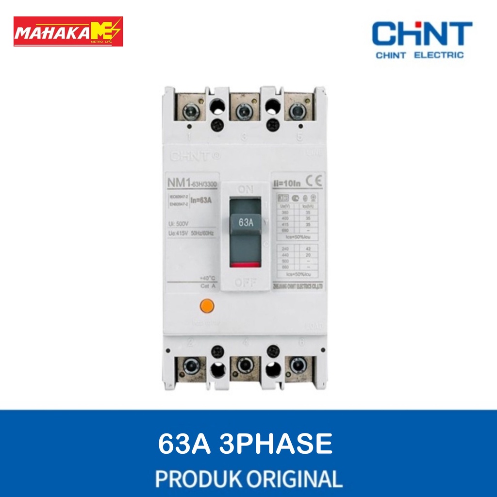 Jual Mccb 63 Ampere 63A 3P Chint | Shopee Indonesia