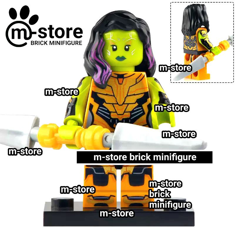 Jual brick gamora guardians of the galaxy mini toy figure | Shopee Indonesia