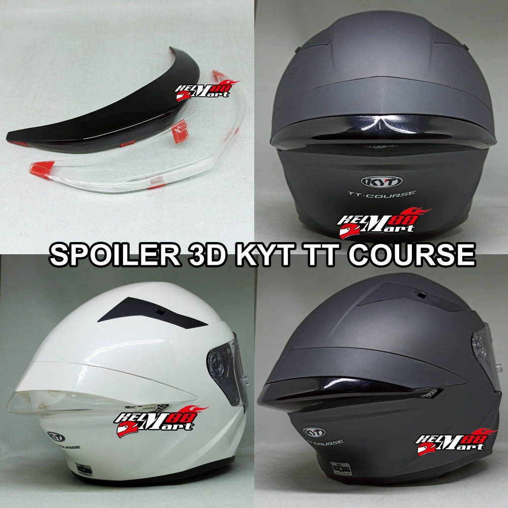 Jual Spoiler 3D KYT TT COURSE - Spoiler Helm KYT TTCOURSE Spoiler TTC ...