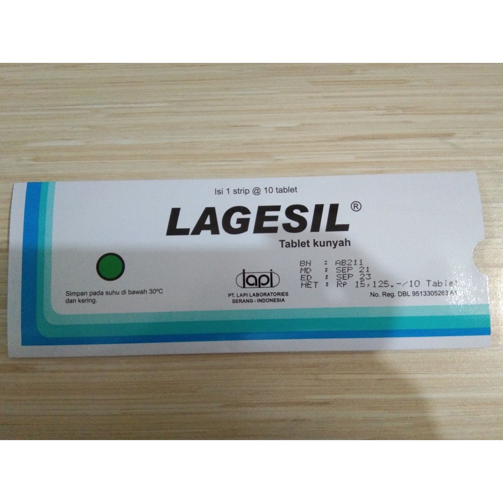 Jual lagesil 1 strip 10 tablet untuk mengatasi sakit maag/lambung ...