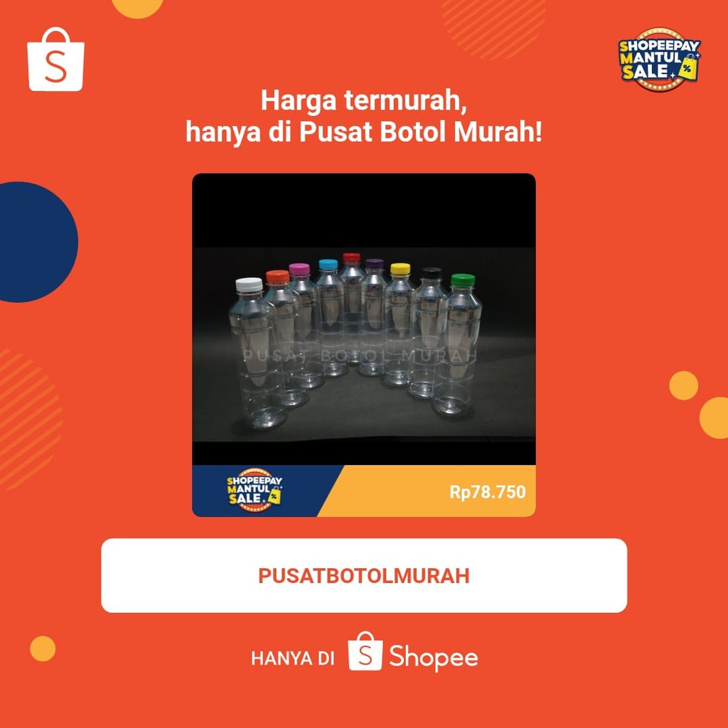 Jual Botol AMDK 500 ml. botol plastik 500 ml | Shopee Indonesia