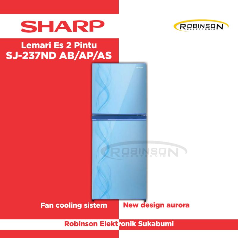 Jual Lemari es Sharp SJ-237 ND AP/AB/AS (2pintu) | Shopee Indonesia