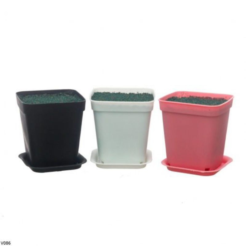 Jual Vas Bunga Pot Bunga Plastik V086 (Busa+lumut) | Shopee Indonesia
