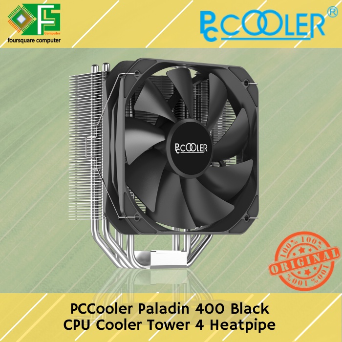 Jual CPU Cooler PCCooler Paladin 400 Black Plus Cooling Processor Tower 4 heatpipe Non RGB ...