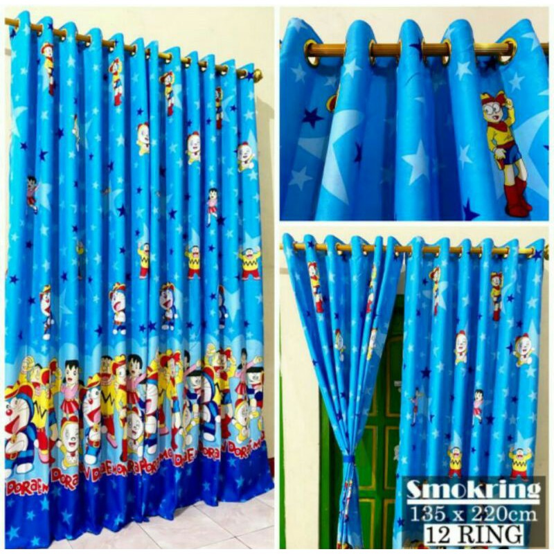Jual GORDEN PINTU DAN JENDELA KARAKTER MOTIF DORAEMON | Shopee Indonesia
