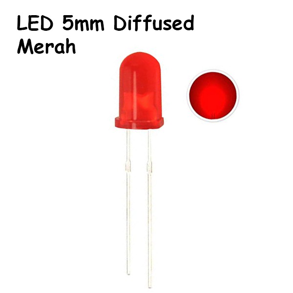 Jual LED 5mm Diffused Merah Red | Shopee Indonesia