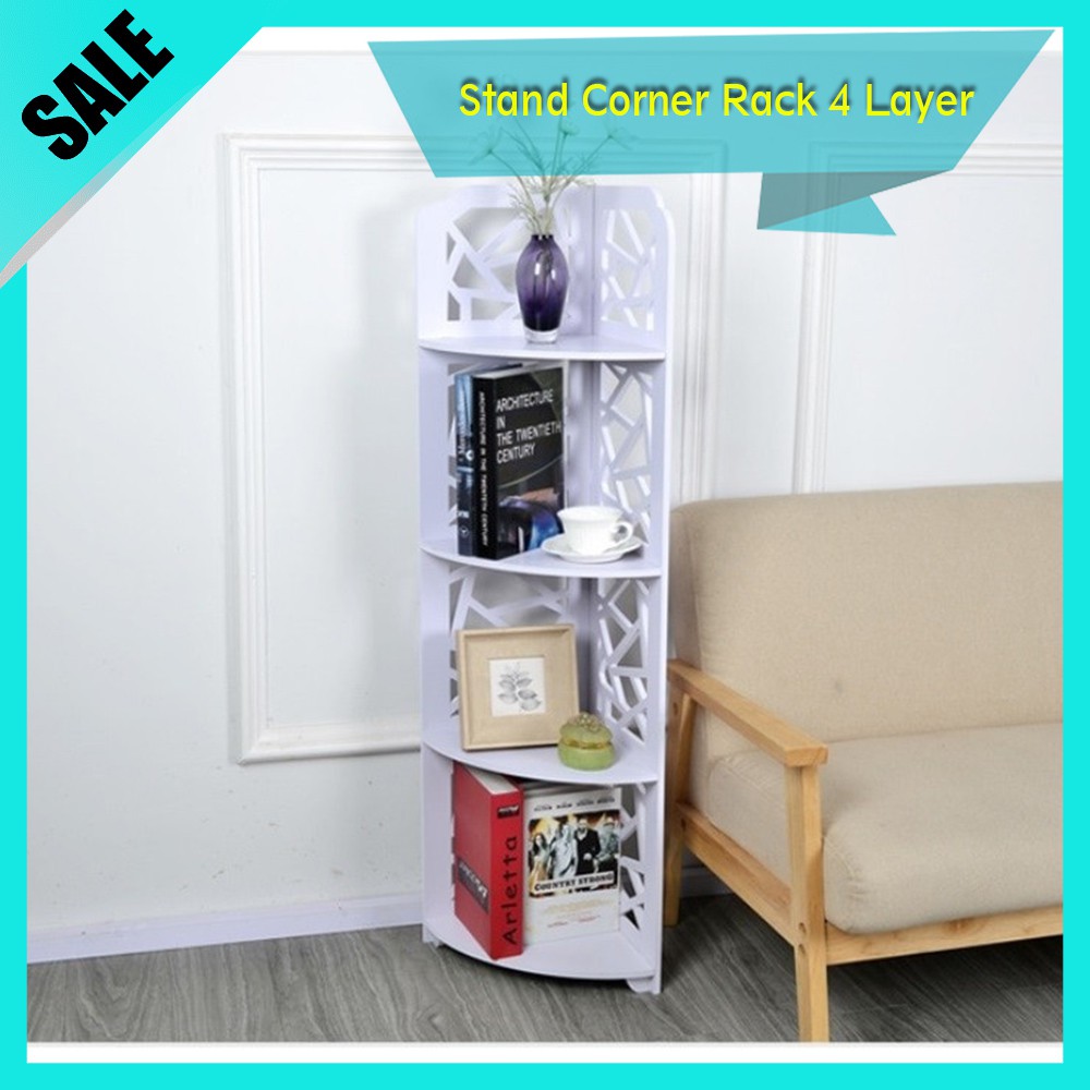 Jual Stand Corner Rack 4 Layer Rak Sudut Berdiri 4 Tingka Rak Susun Rak ...