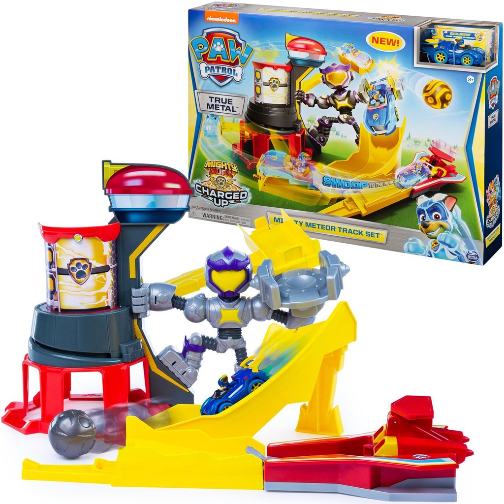 Jual Paw Patrol Mighty Meteor Track Set + 1 Vehicle chase Figure ...
