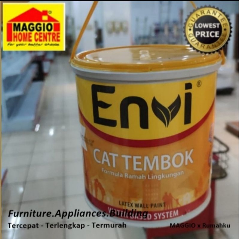 Jual Cat Tembok Interior Murah - Envi 5 Kg | Shopee Indonesia
