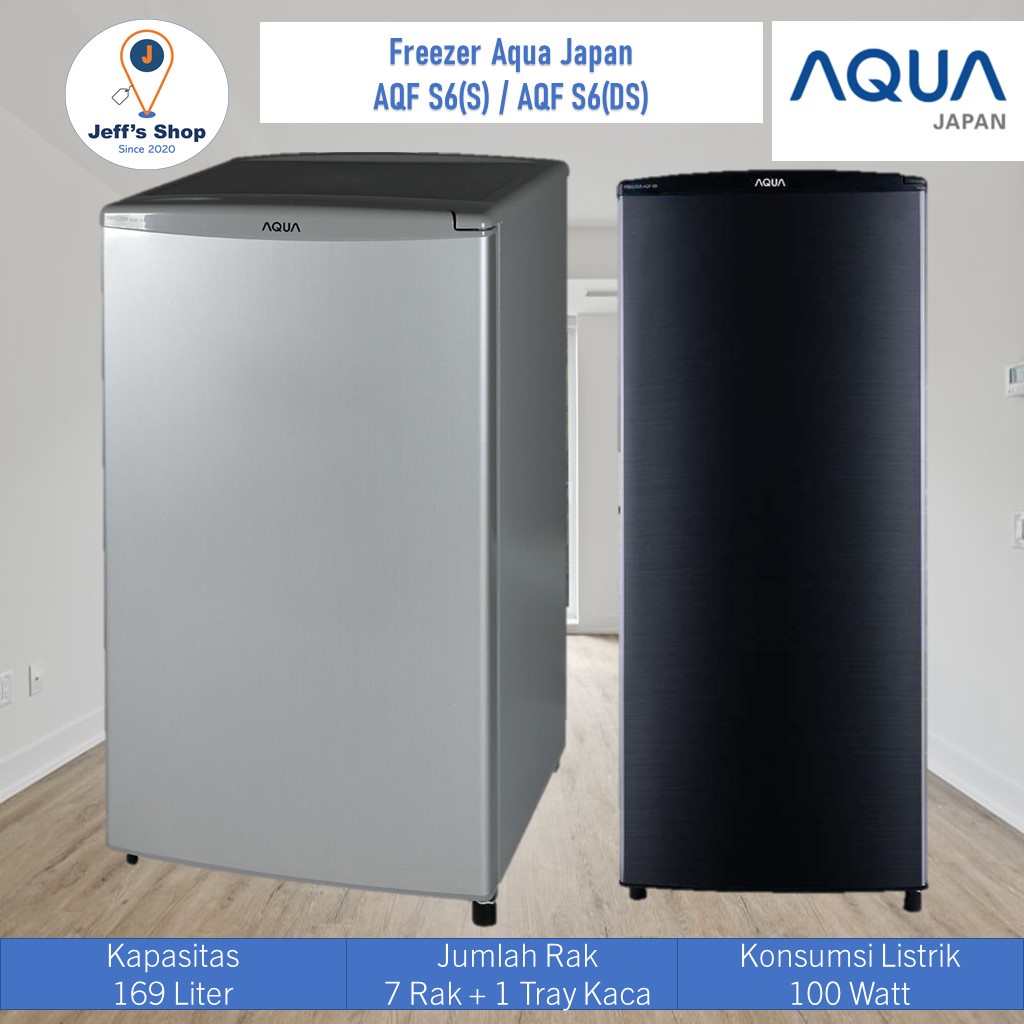 Jual kulkas Produksi / Freezer Aqua Japan [169 Liter] AQF S6(S) / AQF ...