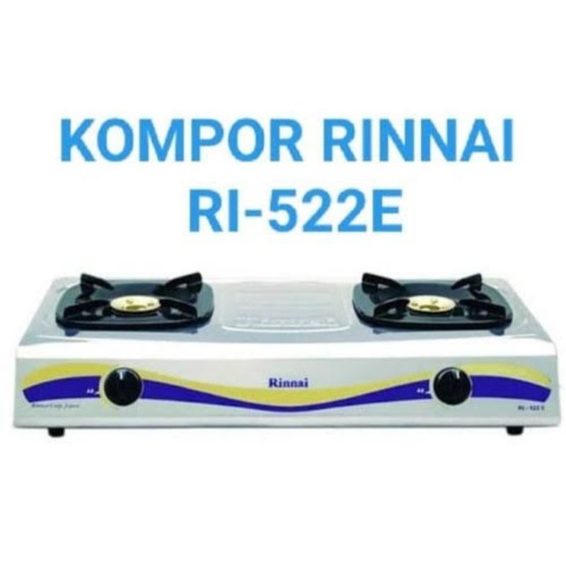 Jual RINNAI RI-522E KOMPOR GAS 2 TUNGKU STAINLESS RI522E | Shopee Indonesia
