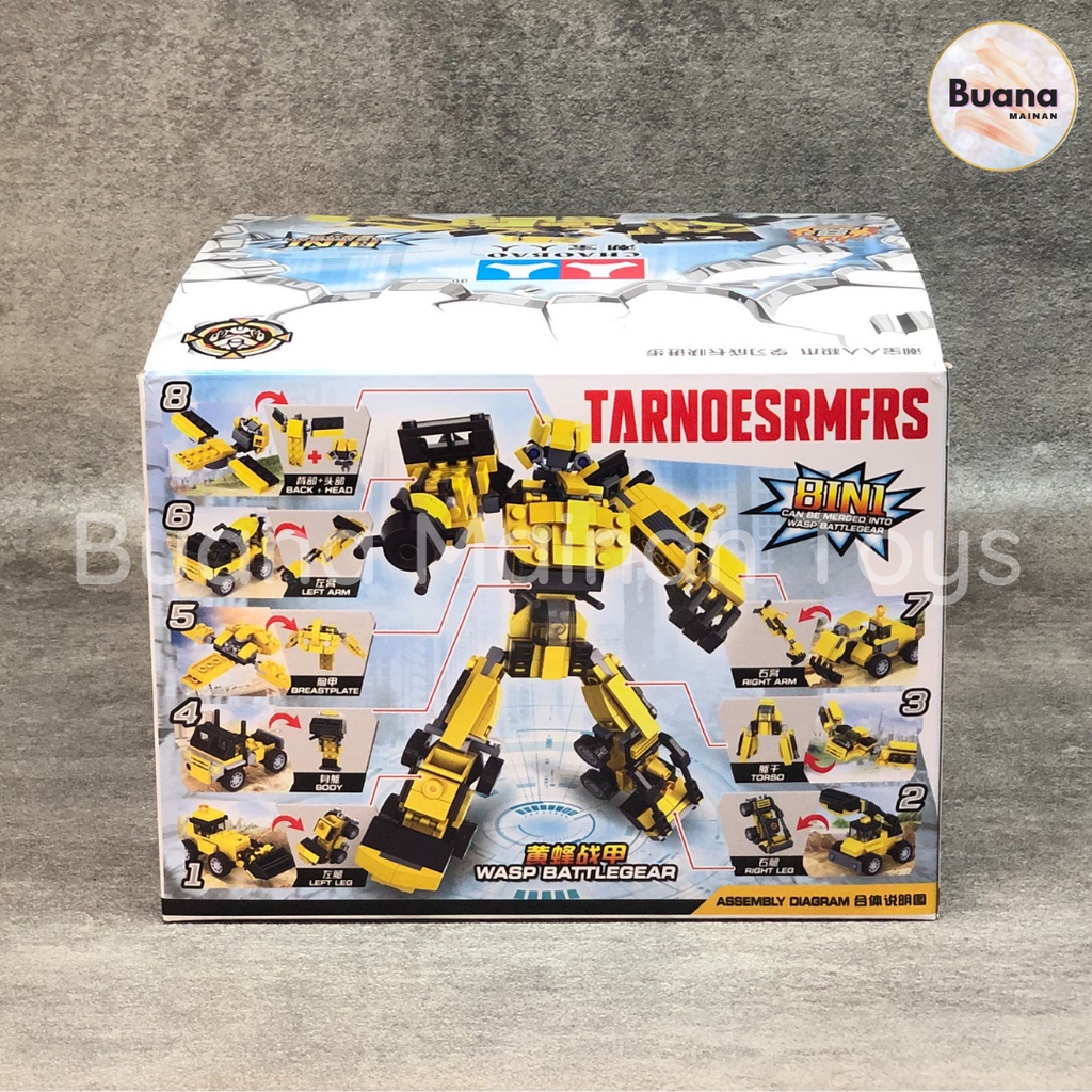 Jual BRICK CHAOBAO TRANSFORMERS BUMBLEBEE COMBINE SET MAINAN EDUKASI ...