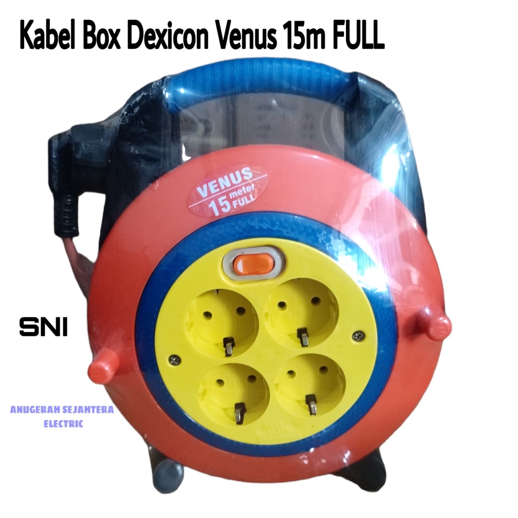Jual KABEL BOX / ROLL KABEL DEXICON 15M + SWITCH | Shopee Indonesia