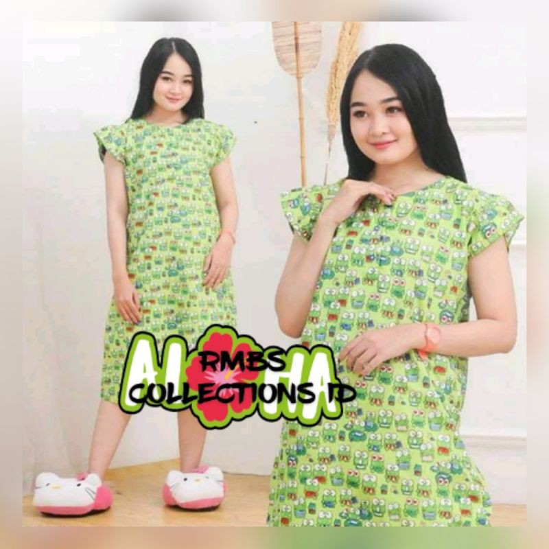 Jual DASTER PIYAMA KARAKTER KEROPPI HIJAU | Shopee Indonesia
