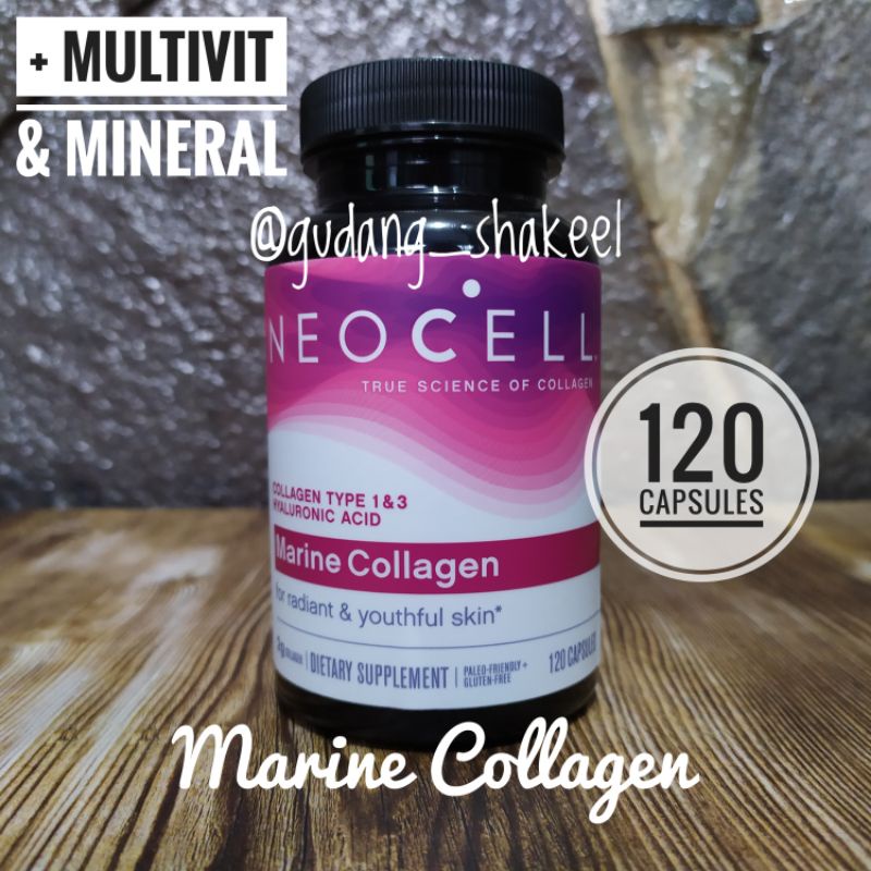 Jual Neocell Marine Collagen Hyaluronic acid with VitaMinerals 120 ...