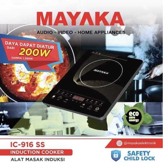 Jual KOMPOR INDUKSI MAYAKA IC-916SS INDUCTION COOKER LISTRIK | Shopee ...