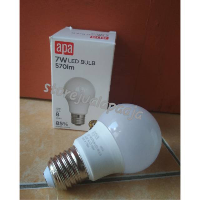 Jual Bohlam/bulb LED merk APA 7 watt | Shopee Indonesia
