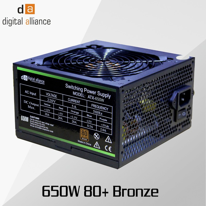Jual Digital alliance PSU 650W 80 Plus Bronze - Power supply | Shopee ...