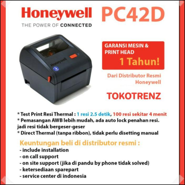 Jual PRINTER THERMAL LABEL HONEYWELL PC42D THERMAL BARCODE PRINTER - MERAH | Shopee Indonesia