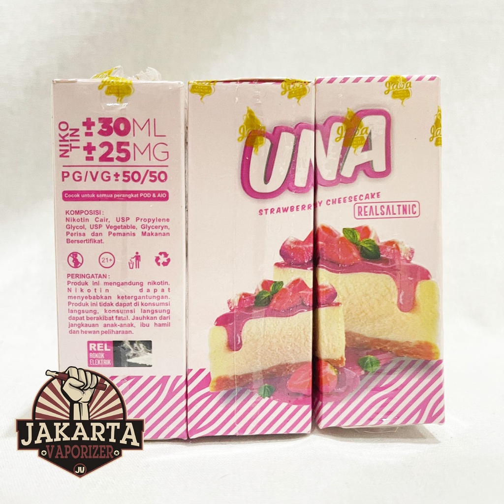Jual [SALT] UNA STRAWBERRY CHEESECAKE SALT 30ML 12MG 24MG BY VAPOR KING ...
