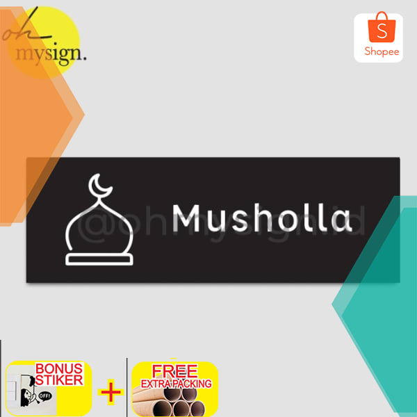 Jual SIGN BOARD MUSHOLLA | SIGN AGE MUSHOLLA | SIGN MUSHOLLA Elegan ...