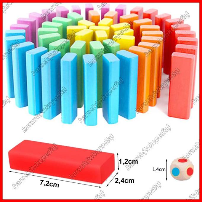 Jual Wooden Uno Stacko Kayu Jumbo Warna Rainbow Stako Permainan ...