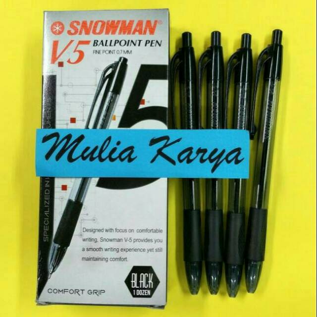 Jual Pena / Refil Pen Snowman V5 cetek ( 3 pc ) | Shopee Indonesia