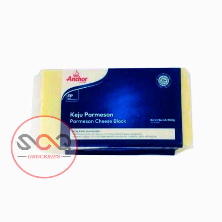 Jual Anchor Parmesan Cheese Block / Keju Parmesan Blok 800 Gr | Shopee ...