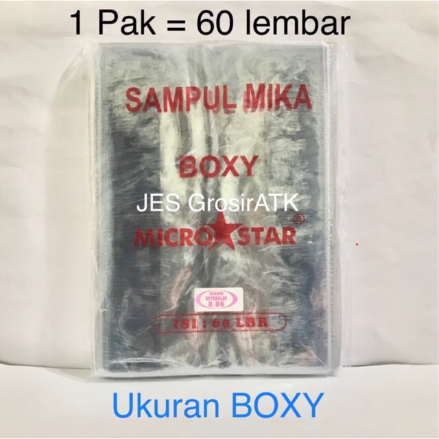 Jual [PAK] Sampul Buku Plastik Mika BOXY-GROSIR (60 lembar) | Shopee Indonesia
