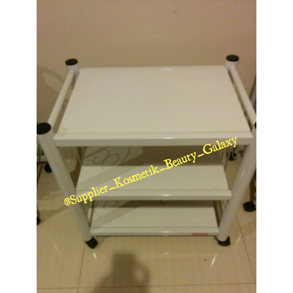 Jual RAK FACIAL/RAK SALON/RAK DORONG/RAK BEAUTY/TROLI/TROLLEY/TROLY 3 ...