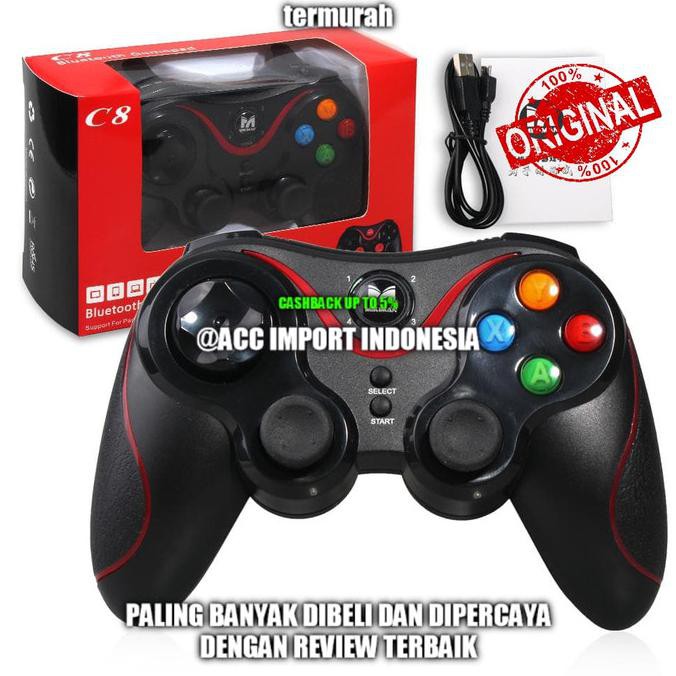 Jual Terios T3 Bluetooth Gamepad Joystick Vr Box Ios Smartphone Android Pc Hitam Shopee