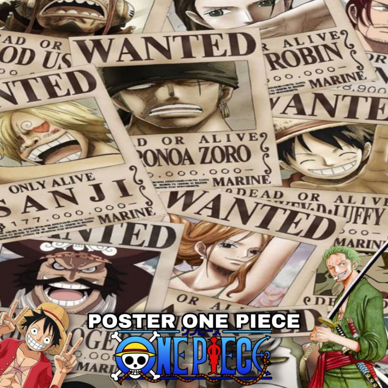 Jual POSTER ONE PIECE SERIES WALLPOSTER ANIME ISI 10 PCS | Shopee Indonesia
