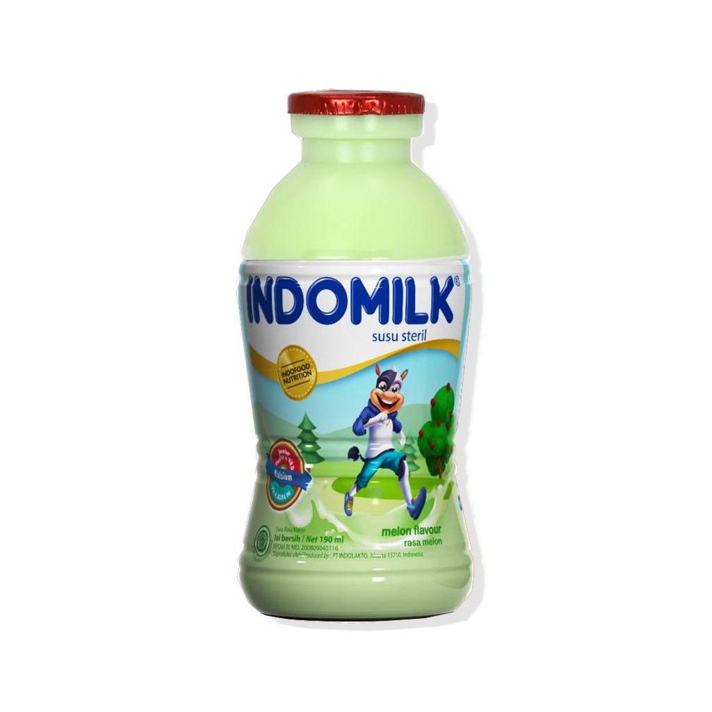 Jual Indomilk Susu Botol Melon 190 ml X 4 Pcs | Shopee Indonesia