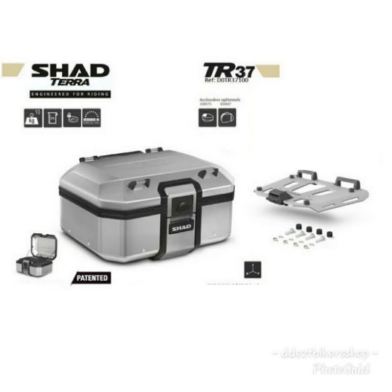 Jual Box Motor SHAD TERRA TR 37 Top Box Alumunium include Baseplate ...