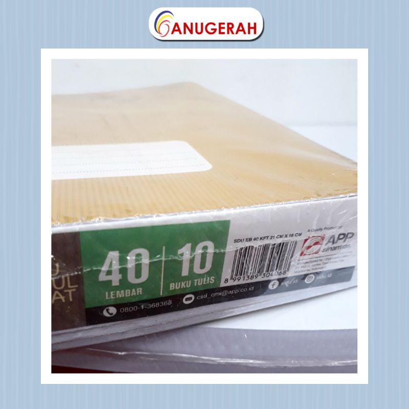 Jual SIDU 40 SAMPUL KRAFT BUKU TULIS (PACK) | Shopee Indonesia