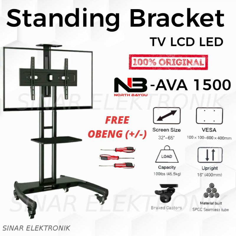Jual STANDING BRACKET NB AVA 1500-60-1P TV LCD LED 32-75 INCH DORONG | Shopee Indonesia