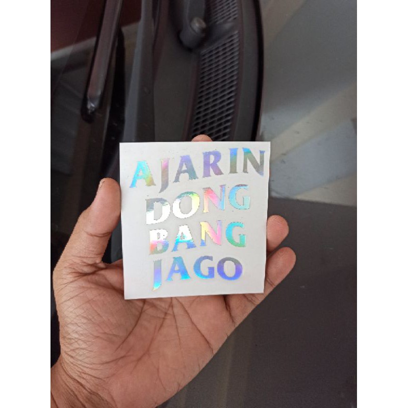 Jual STICKER CUTTING AJARIN DONG BANG JAGO HOLOGRAM | Shopee Indonesia