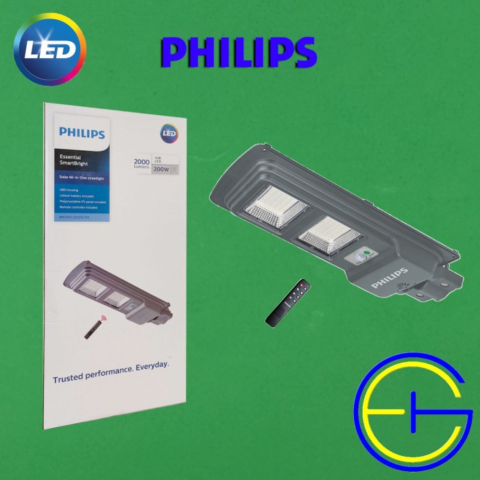 Jual BRC010 LED20 Lampu sorot Solar Philips Smartbright Road Light ...