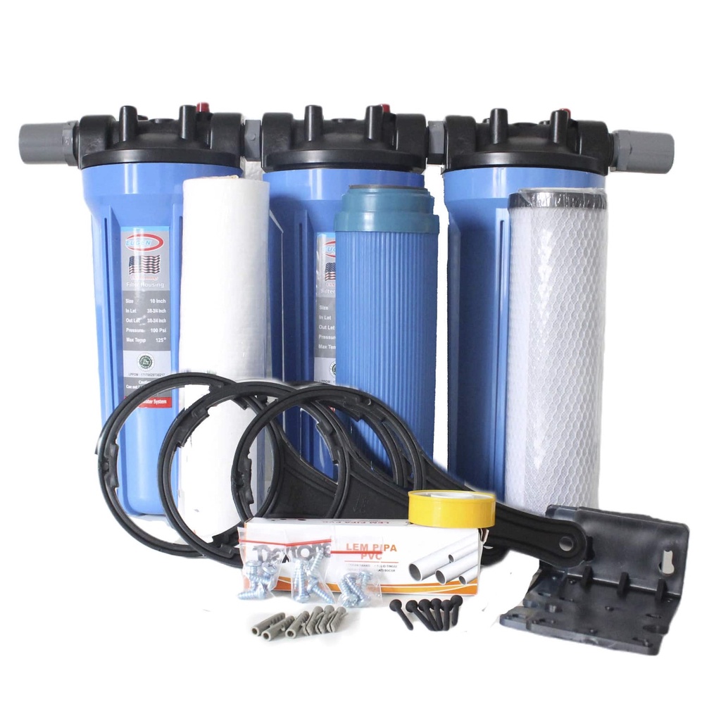 Jual Paket Filter Air 10 Inci 3 Tahap SPC | Shopee Indonesia