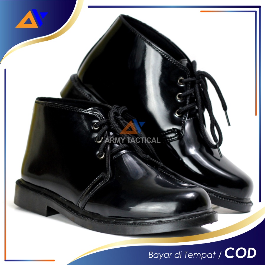 Jual Sepatu Dinas PDH Kerja TNI Mengkilap Pria Paskibraka Satpam ...