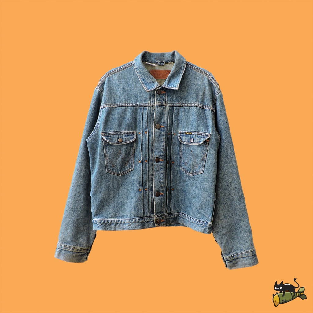 Jual Wrangler Blue Bell 11MJ Western Denim Jacket | Shopee Indonesia