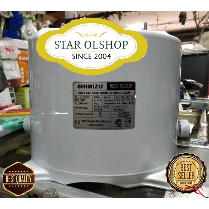 Jual Tangki besi bawah Shimizu pompa air pc 250 bit watt original jet ...