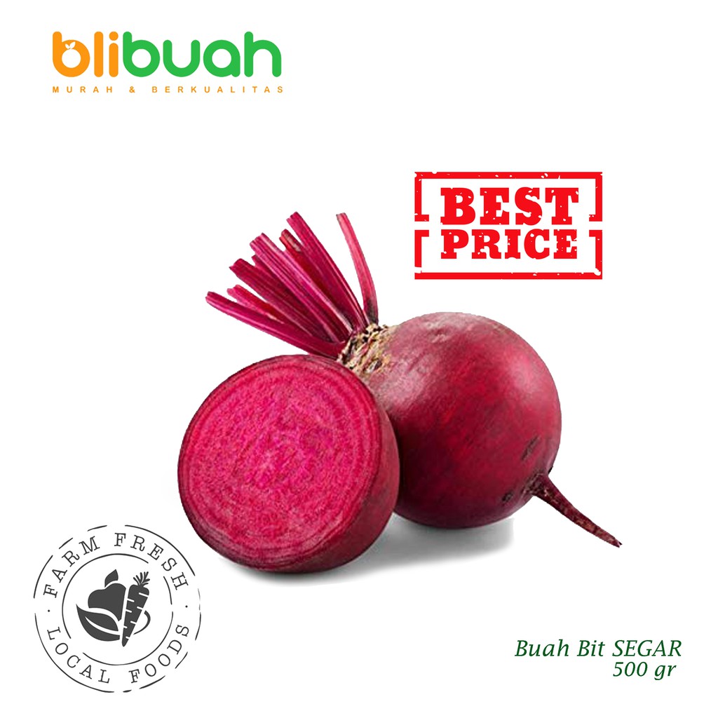 Jual Buah Bit SEGAR 1 kg / Beet / Bit / Beet Root / Herbal | Shopee ...