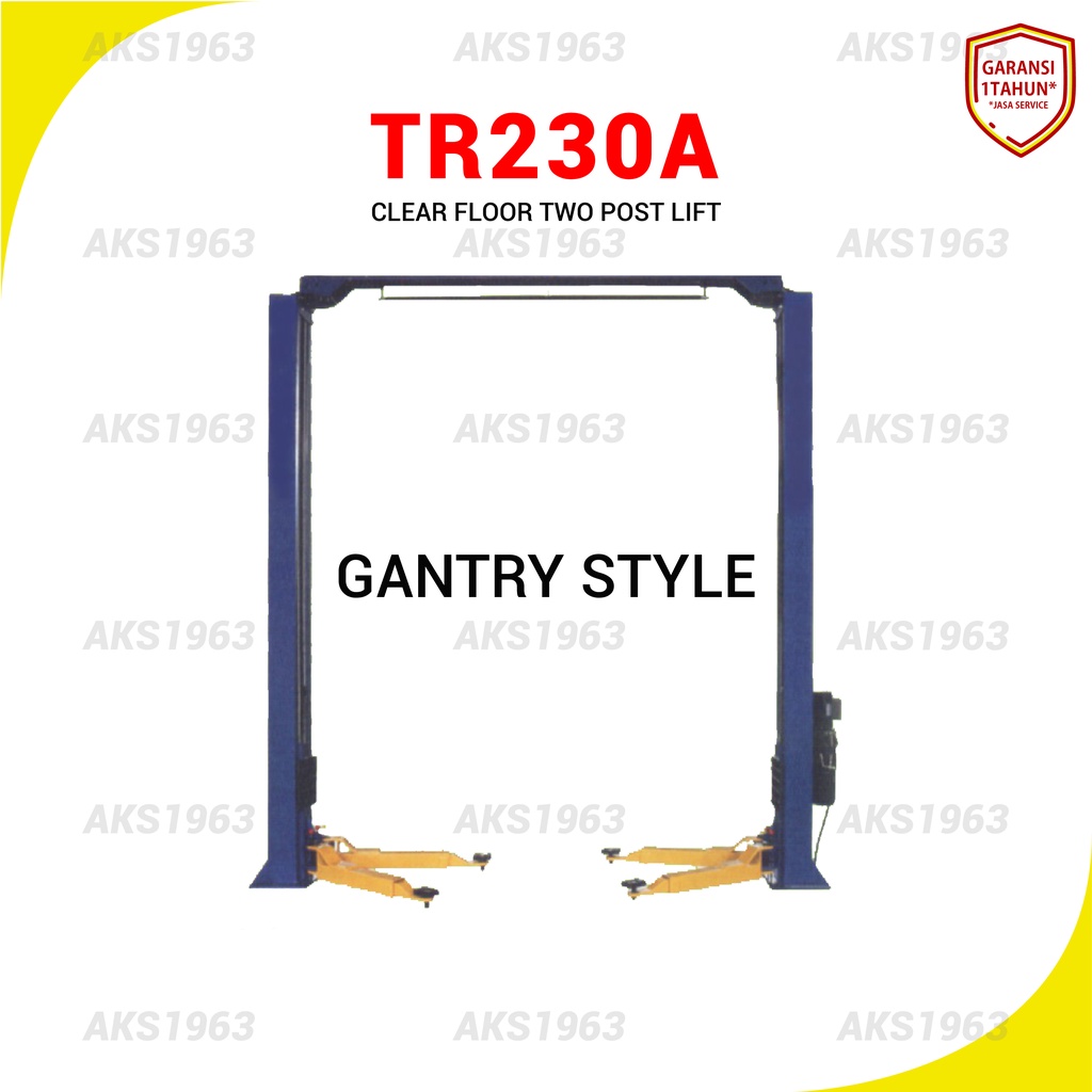 Jual Alat Angkat Mobil 2 Tiang Clear Floor Two Post Lift (Gantry Style ...