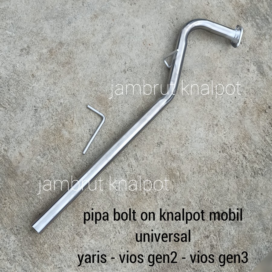 Jual pipa bolt on knalpot mobil yaris - vios gen2 - vios gen3 ...