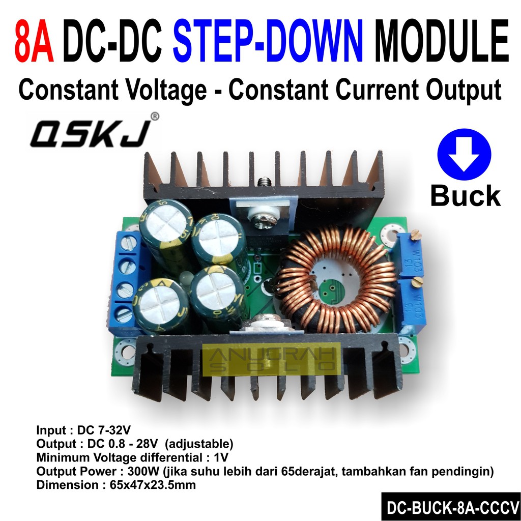 Jual DC-DC Step Down Buck Module 8A StepDown Constant Current & Voltage XL4016 | Shopee Indonesia