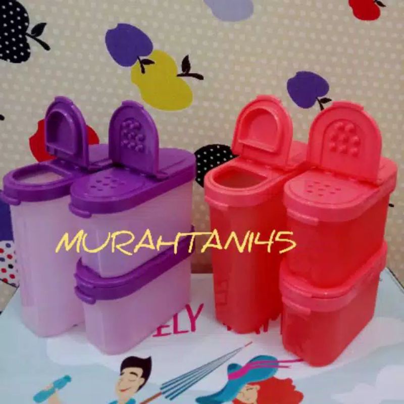 Jual Wadah bumbu Merica garam spice to go tupperware set 3 pcs | Shopee ...