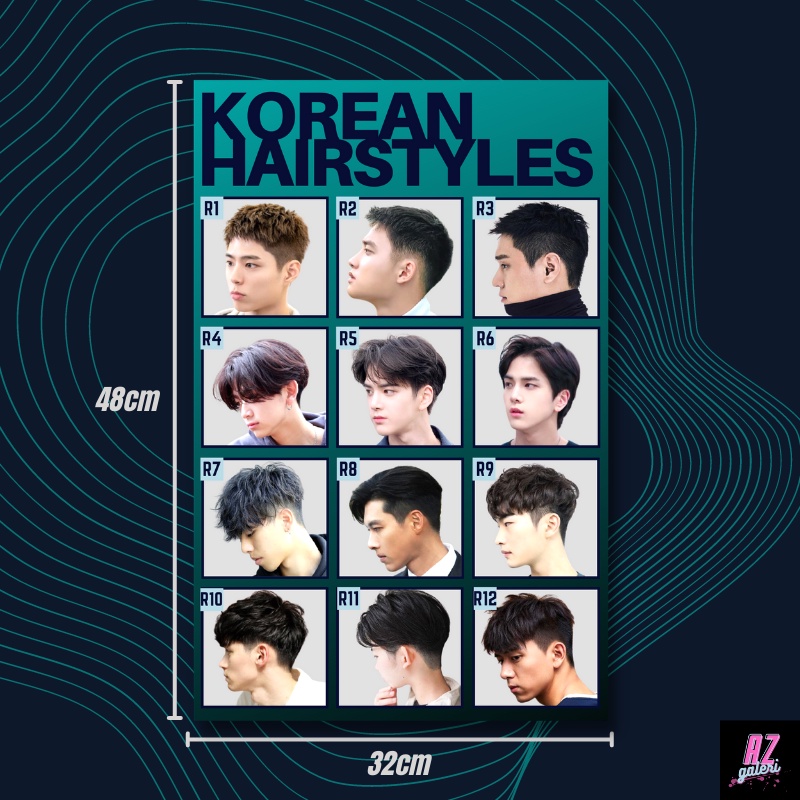 Jual Poster Pangkas Rambut Poster Pangkas Rambut Pria Poster Barbershop ...